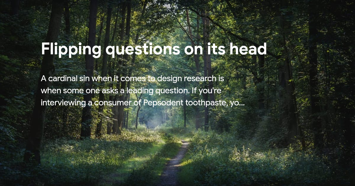 Flipping questions on its head | Shreyas